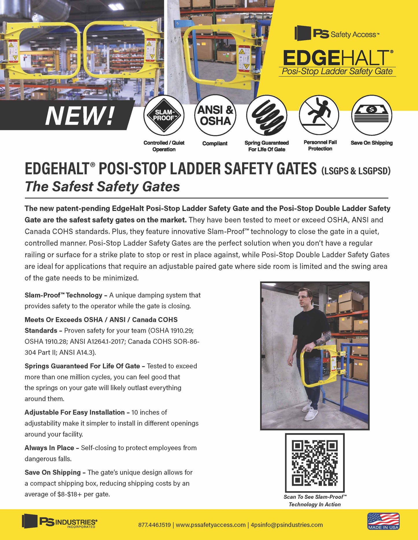 EDGEHALT® PAIRED LADDER SAFETY GATES (LGSPSD) – Express Feed & Grain Parts